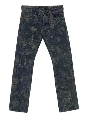DIESEL® 1985 Laekee Distressed Jacquard-knit Jeans