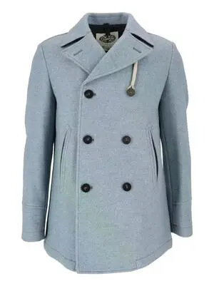 CAMPLIN Island-s Double-breasted Peacoat - Blue