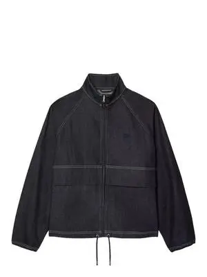 Lacoste Contrast-stitch Denim Jacket - Blue