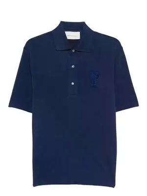 AMI Paris De Coeur Polo Shirt - Blue