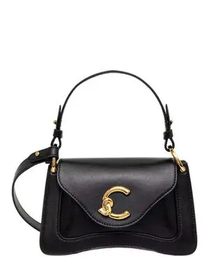 COCCINELLE Logo-plaque Leather Tote Bag - Black