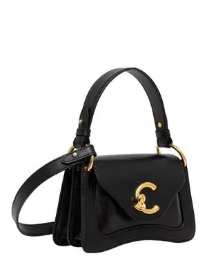 COCCINELLE Logo-plaque Leather Tote Bag - Black