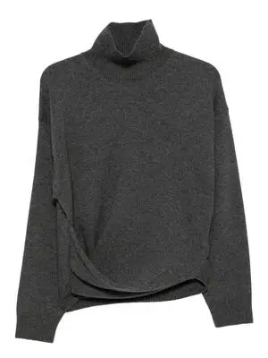 RÓHE Sculptural Wrap-detail Turtleneck Sweater