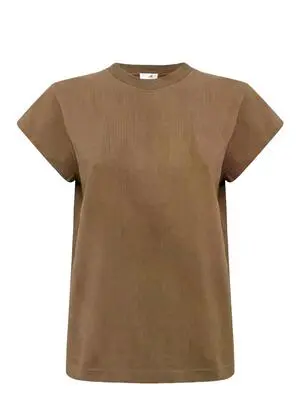 AGOLDE Bryce Cap-sleeve T-shirt - Brown