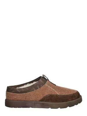 Sorel Byways Whipstitch-trim Shearling-lined Mules - Brown