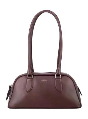 A.p.c. Paloma Small Logo-print Leather Tote Bag - Red