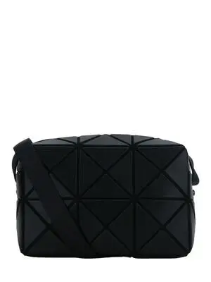 Issey Miyake Mini Camera Bag With Geometric Design And Flat Strap - Black