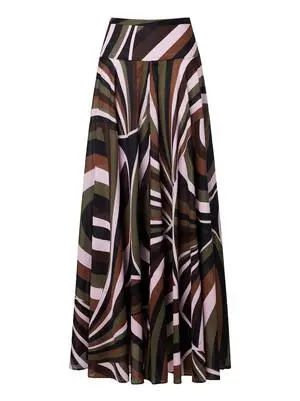 Emilio Pucci Iride Cotton Muslin Maxi Skirt - Multicoloured