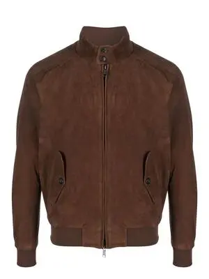 BARACUTA Suede Jacket - Brown