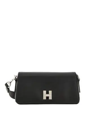 Hogan Leather Crossbody Bag - Black