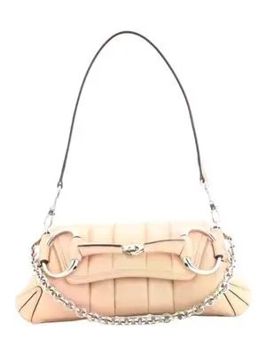 Gucci Horsebit Chain Vertical Quilted Leather Small Shoulder Bag - Neutrals