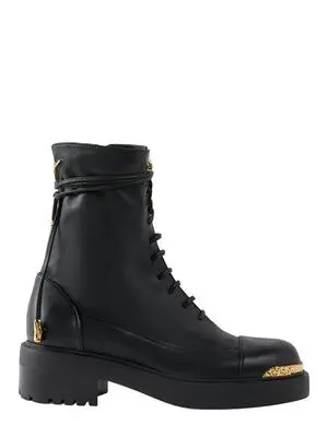GIUSEPPE ZANOTTI Harly Combat Boot - Black