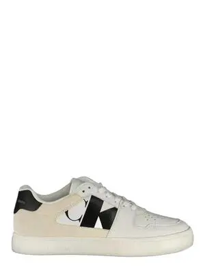 Calvin Klein Logo-print Panelled Sneakers - White