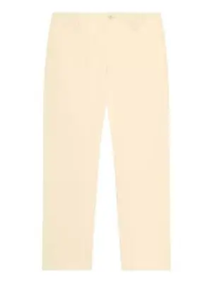 LARDINI Flat-front Cotton-twill Trousers - Neutrals