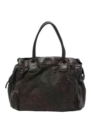 SOMMET Leather Shoulder Bag - Brown