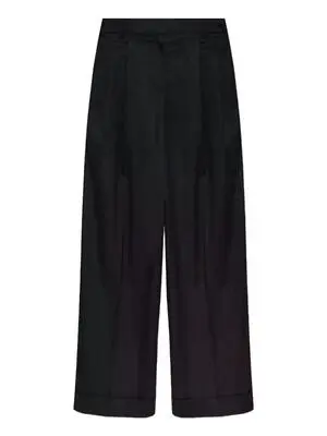 GANNI Pleated Wide-leg Trousers