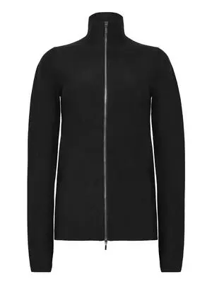 Wolford Funnel-neck Zip-up Sweater - Black