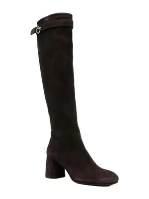 LISKA Buckle-detail Knee-high Boots - Brown