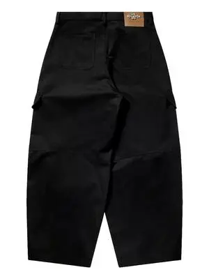 Simone Rocha Knee-pleat Balloon Cargo Pants - Black