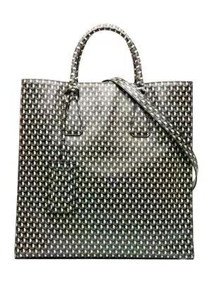Prada 2013-2026 Saffiano Stampato Shopping Tote Satchel - Black
