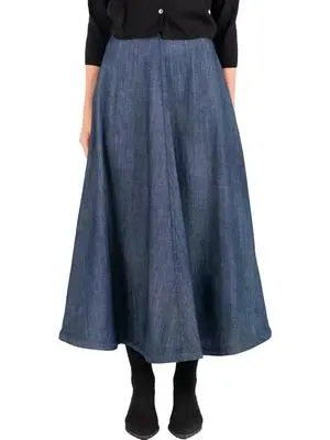 SOCIETE ANONYME Shibuya A-line Midi Skirt - Blue