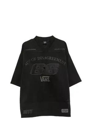 VANS Logo-patch Mesh T-shirt - Black