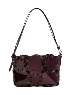 Malìparmi Die-cut Stud-embellished Shoulder Bag - Red