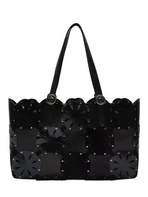 Malìparmi Die-cut Floral-stud Tote Bag - Black