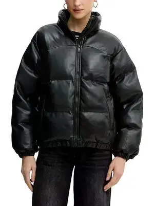 LEVI'S Noe Western Zip-up Puffer Jacket - Black