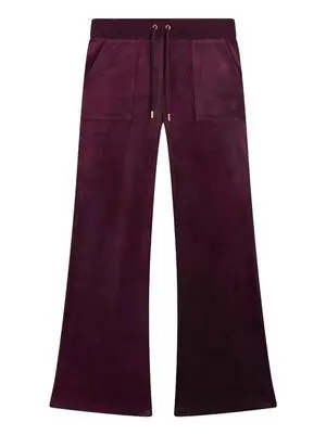 Juicy Couture Low-rise Velour Track Pants - Purple