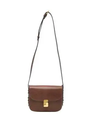 Soeur Bellissima Lizard-effect Leather Shoulder Bag - Brown