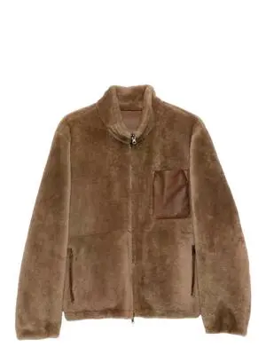 SALVATORE SANTORO Reversible Leather Jacket - Brown