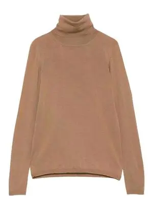 Max Mara Roll-neck Long-sleeve Sweater - Brown