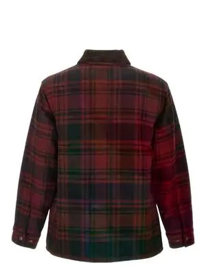 Filson Spokane Check-pattern Corduroy-collar Jacket - Red