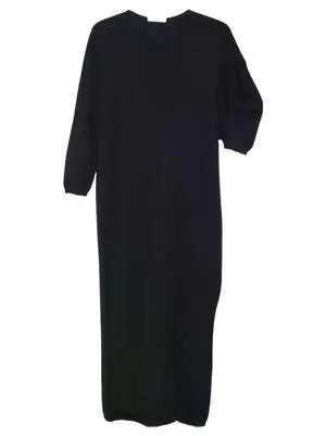 Liviana Conti Fine-knit Long-sleeve Maxi Dress - Blue