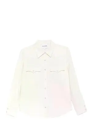 KUJTEN Lumber Plain Western-style Cashmere Shirt - Neutrals