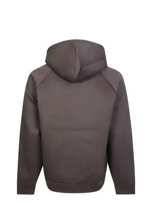 Carhartt Work In Progress Logo-patch Zip-up Hoodie - Brown