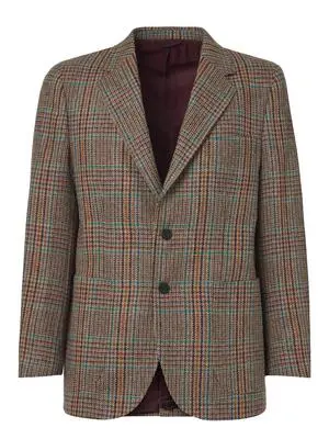 Rubinacci Checked Virgin Wool Blazer - Multicoloured