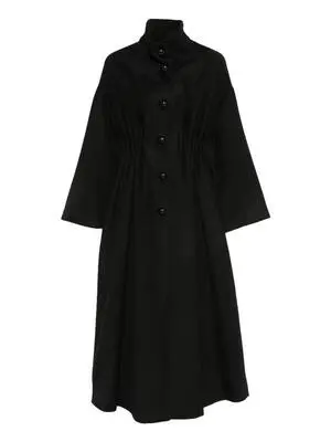 Emporio Armani Wool And Cashmere Coat - Black