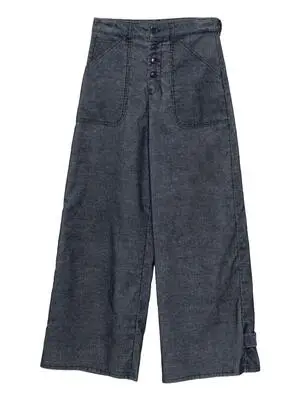 Emporio Armani Velvet Trousers - Blue