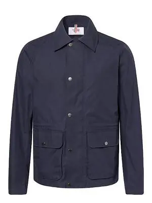 Orlebar Brown Dwight Tailored Cotton Field Jacket - Night Iris