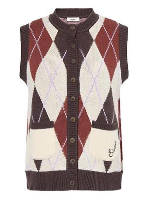 SIEDRES Carina Sleeveless Knitted Cardigan - Multi