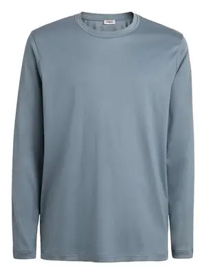 Zimmerli 286 Sea Island Long-sleeve T-shirt - Grey