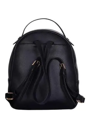 Liu Jo Grained-effect Logo-plaque Backpack - Black