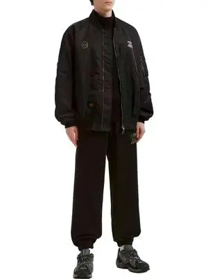 FINGERCROXX Logo-print Track Pants - Black