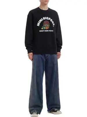FINGERCROXX Graphic-print Sweatshirt - Black