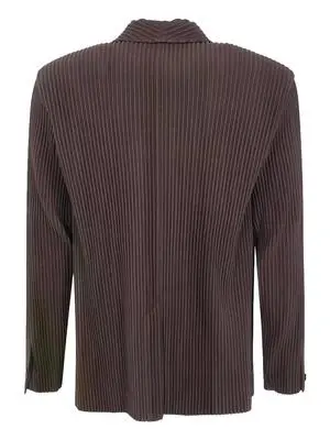 Issey Miyake Plissé-effect Blazer - Brown
