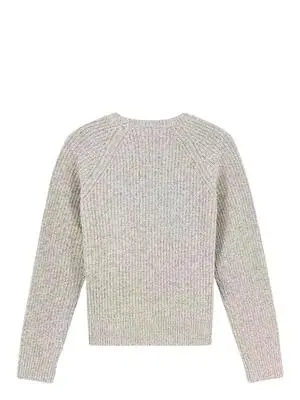 Aspesi Ribbed-knit Raglan-sleeve Jumper - Neutrals
