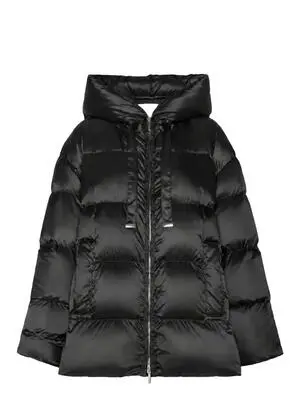 Max Mara The Cube Hooded Puffer Jacket - Black