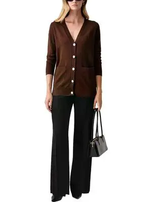FRACOMINA Patterned V-neck Cardigan